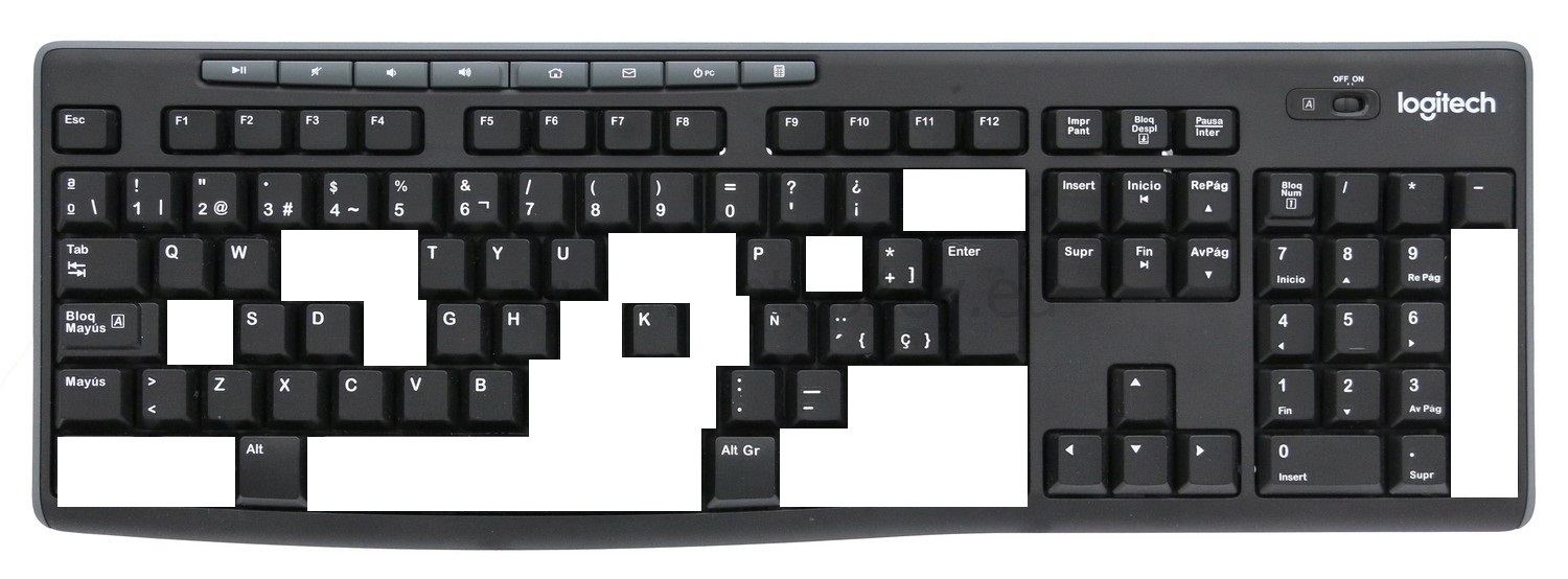 Logitech K270 Touche de clavier, touche de remplacement clavier